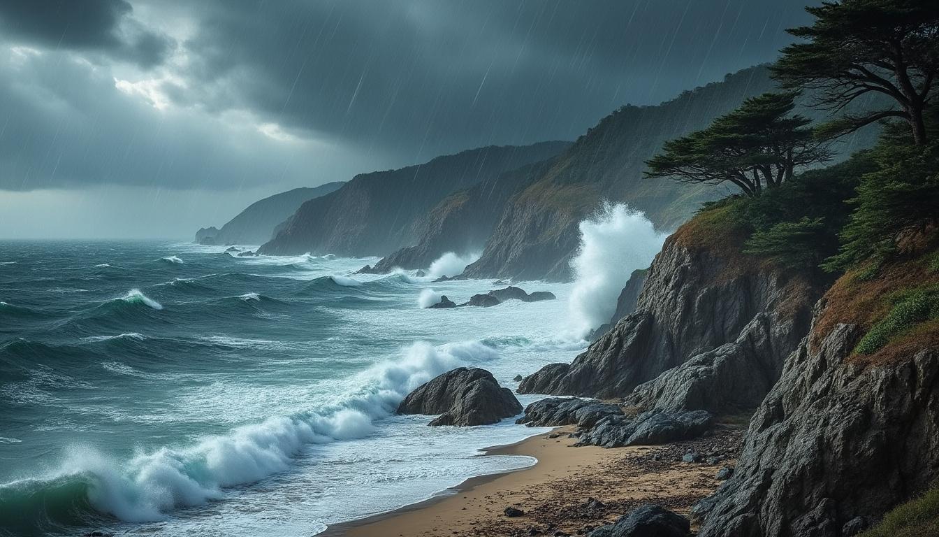 Tempête Davide : Bretagne et Manche face à la fureur des éléments